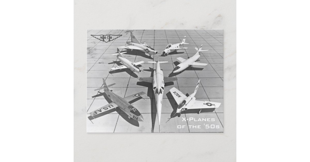 NACA X-Planes of the 1950s Postcards | Zazzle