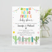 Nacho Average Baby Shower Cactus Fiesta Invitation | Zazzle