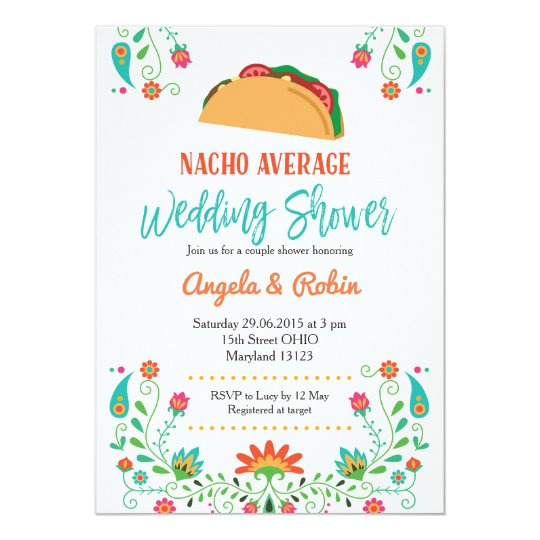 Nacho Average Bridal Shower Invitation | Zazzle.com