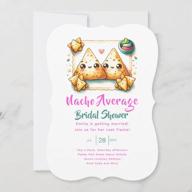 Nacho Average Fiesta! Last Party Bridal Shower Invitation | Zazzle