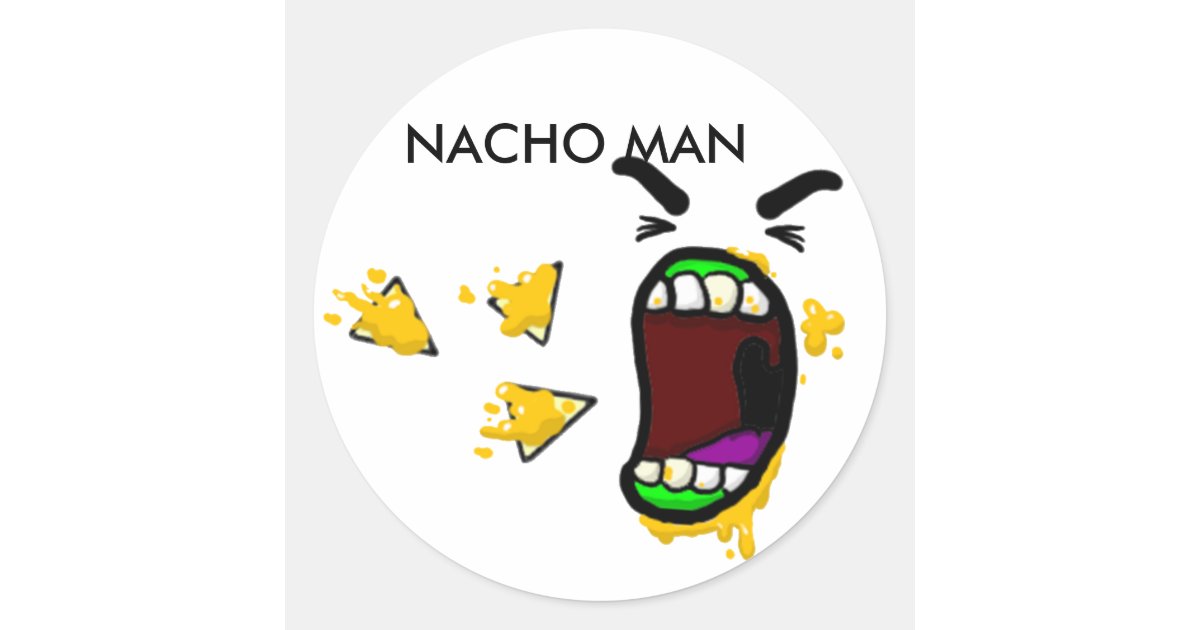 Nacho Man Stickers | Zazzle