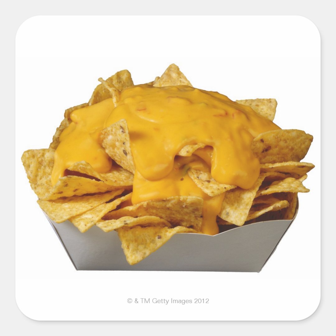 Nachos Square Sticker | Zazzle