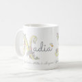 Nadia name meaning decorative N monogram mug | Zazzle