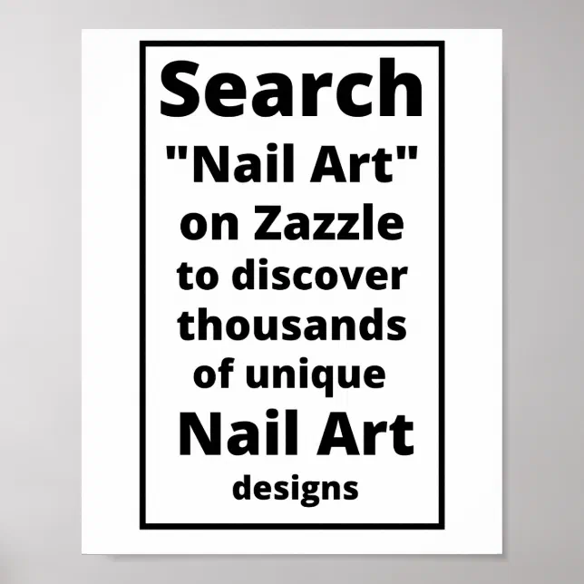 Nail Art Poster | Zazzle
