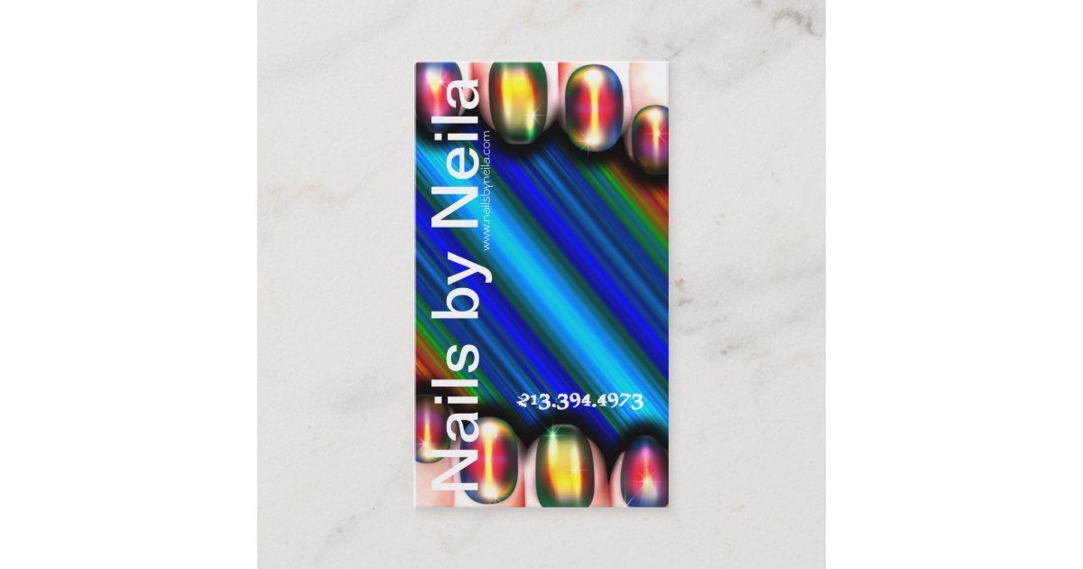 Nail Artist Business Card | Zazzle