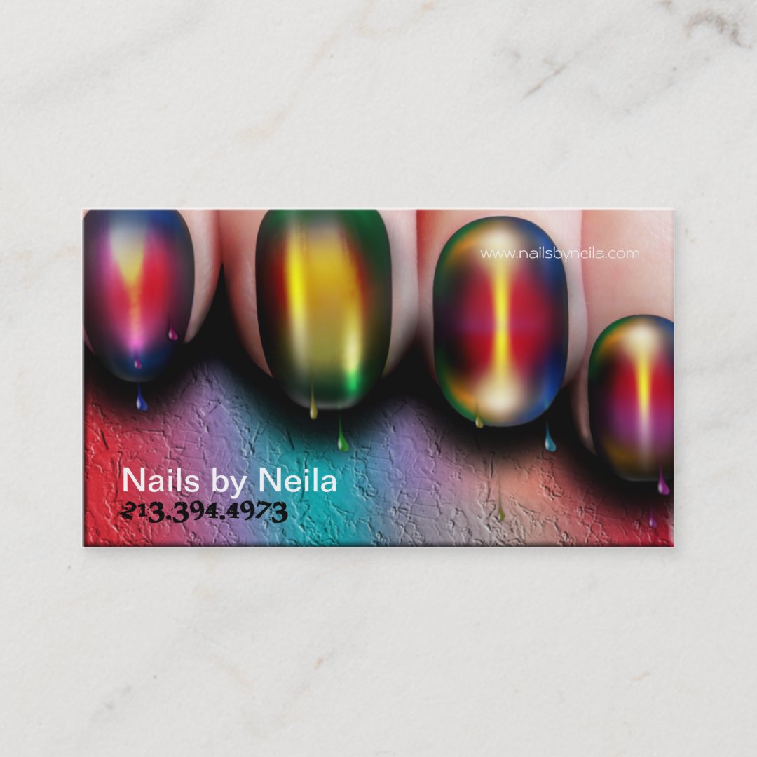 Nail Artist Business Card | Zazzle