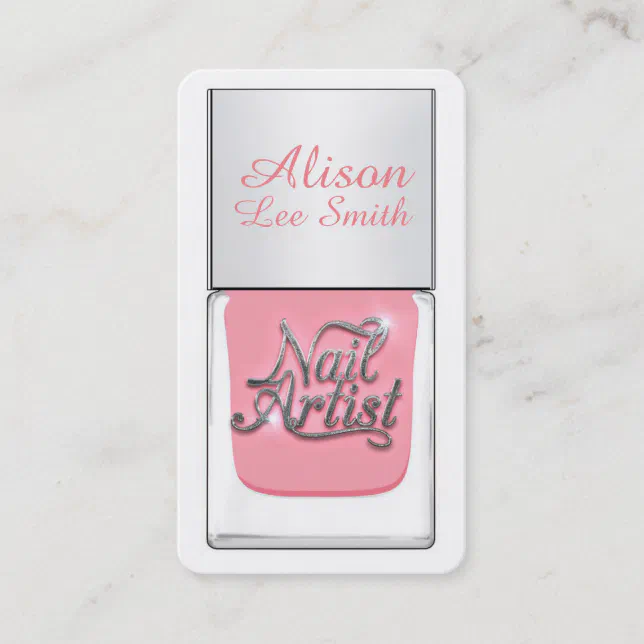 Nail Artist/Nail Polish Business Card | Zazzle