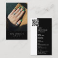 Nail Artist Photo QR Code Business Card | Zazzle