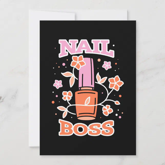 Nail Boss Invitation | Zazzle