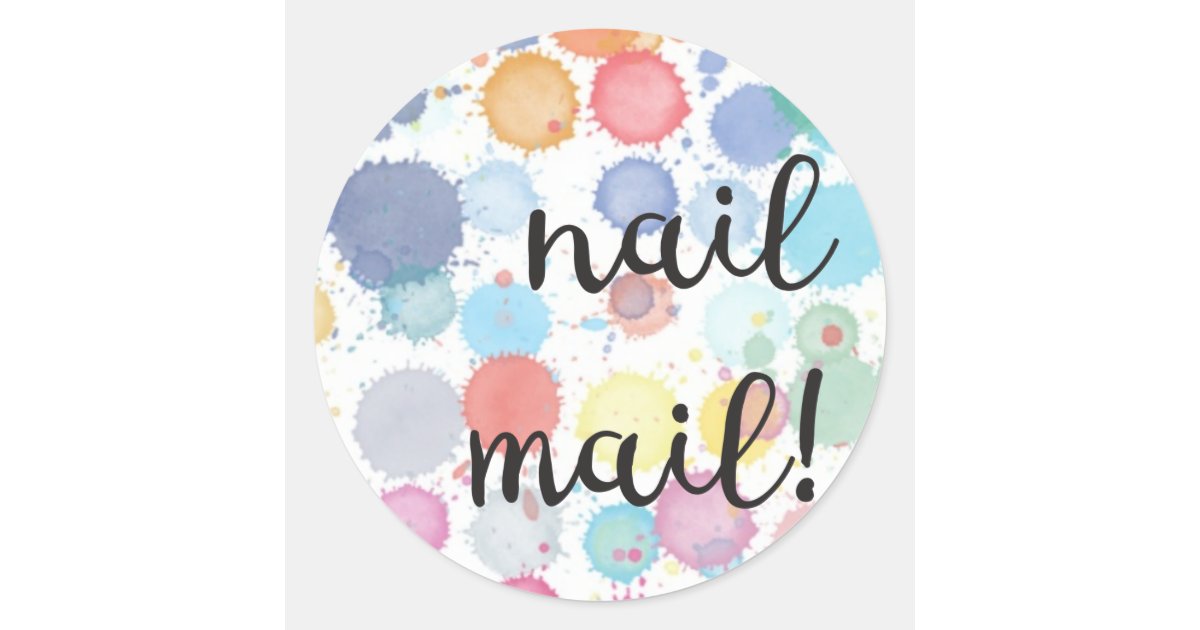 Nail Mail! Sticker | Zazzle