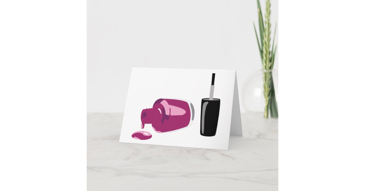 Nail Polish Card | Zazzle