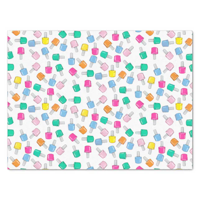 Nail Polish Mani Pedi Cosmetologist Birthday Tissue Paper | Zazzle