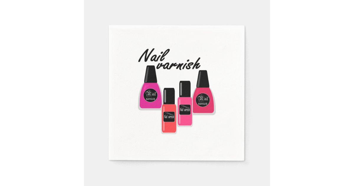 Nail Polish Paper Napkins | Zazzle