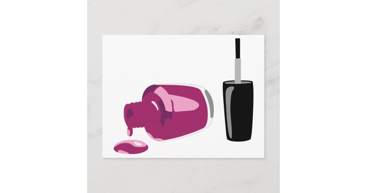Nail Polish Postcard | Zazzle