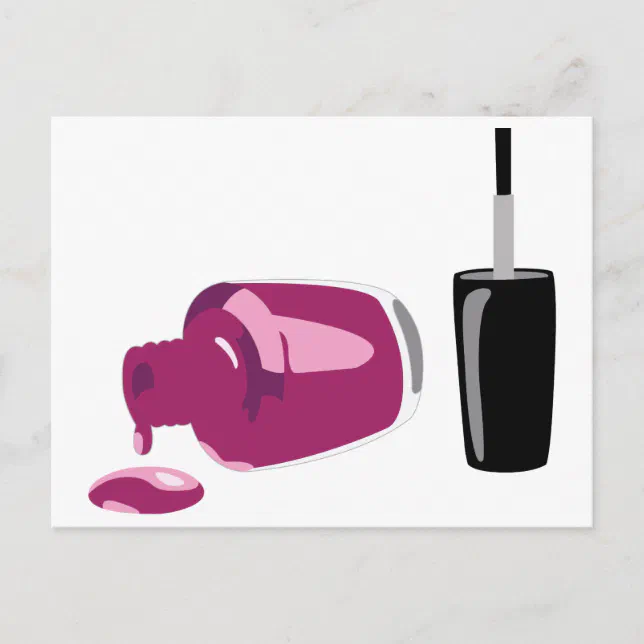 Nail Polish Postcard | Zazzle