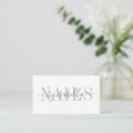 Nail Salon Script Signature Business Card | Zazzle