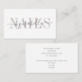 Nail Salon Script Signature Business Card | Zazzle
