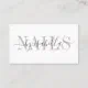 Nail Salon Script Signature Business Card | Zazzle