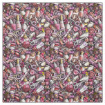 Neon Nail Polish Pattern Fabric | Zazzle