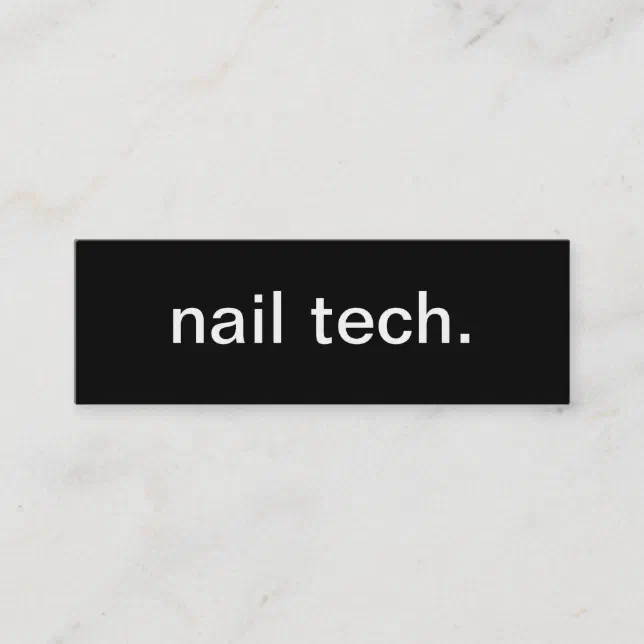 Nail Tech Business Card | Zazzle