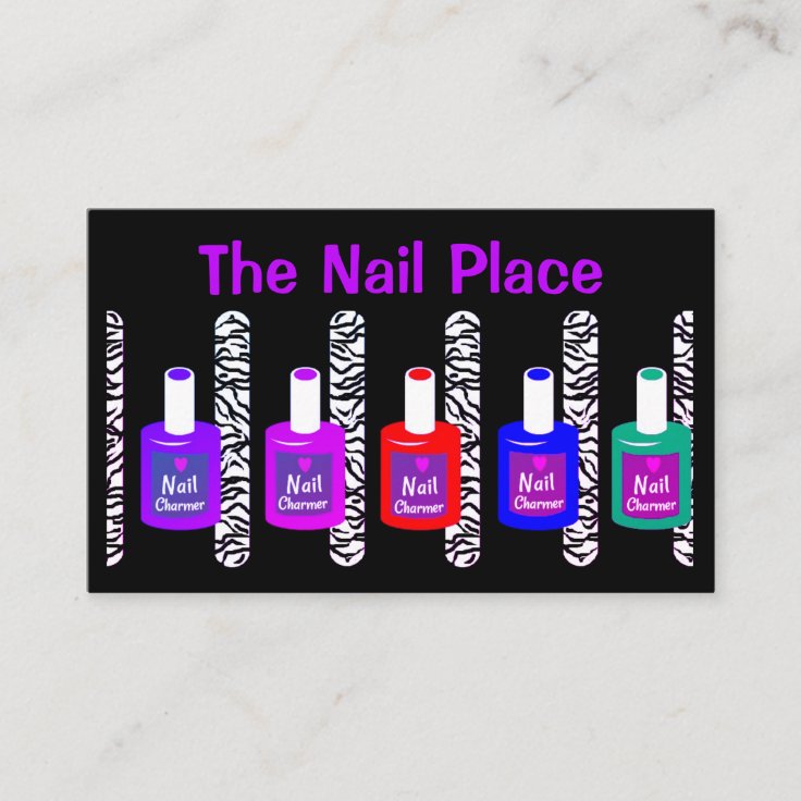 Nail Tech Business Card | Zazzle