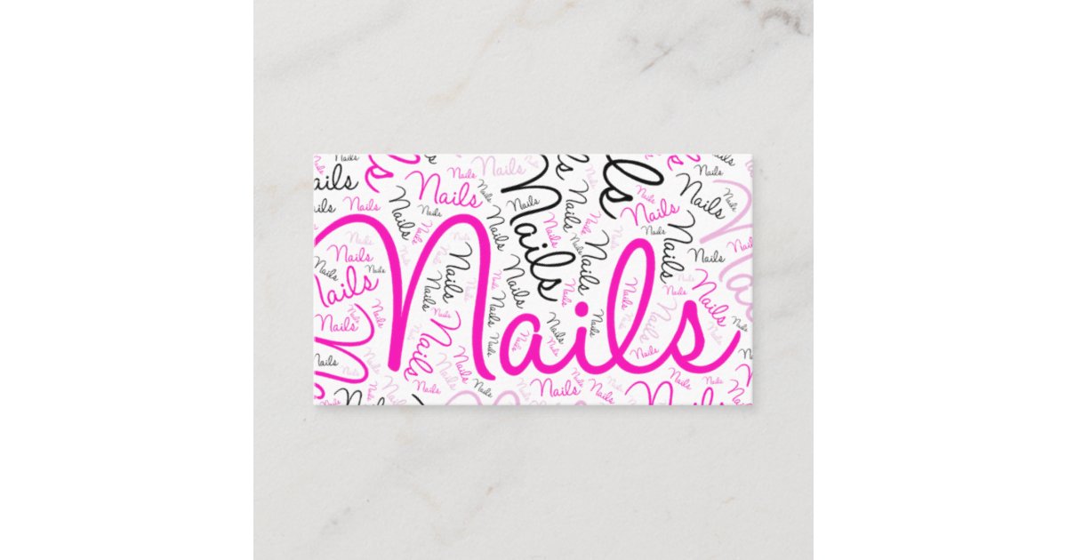 Nail tech business card | Zazzle