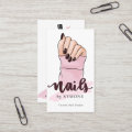 Nail Tech Nail Artist Beauty Salon Blush Pink Busi Business Card | Zazzle