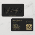 Nail Tech Nail Artist Manicurist Black Modern Business Card | Zazzle