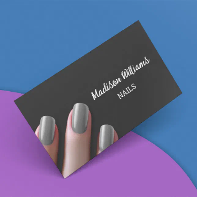 Nail Tech Nail Salon Business Card | Zazzle