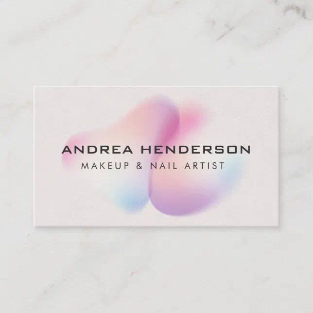 Nail Technician Business Cards, Nail Artist Makeup Business Card | Zazzle