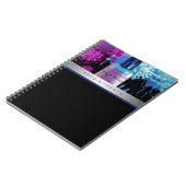 Nail Technician colourful splatter design Notebook | Zazzle