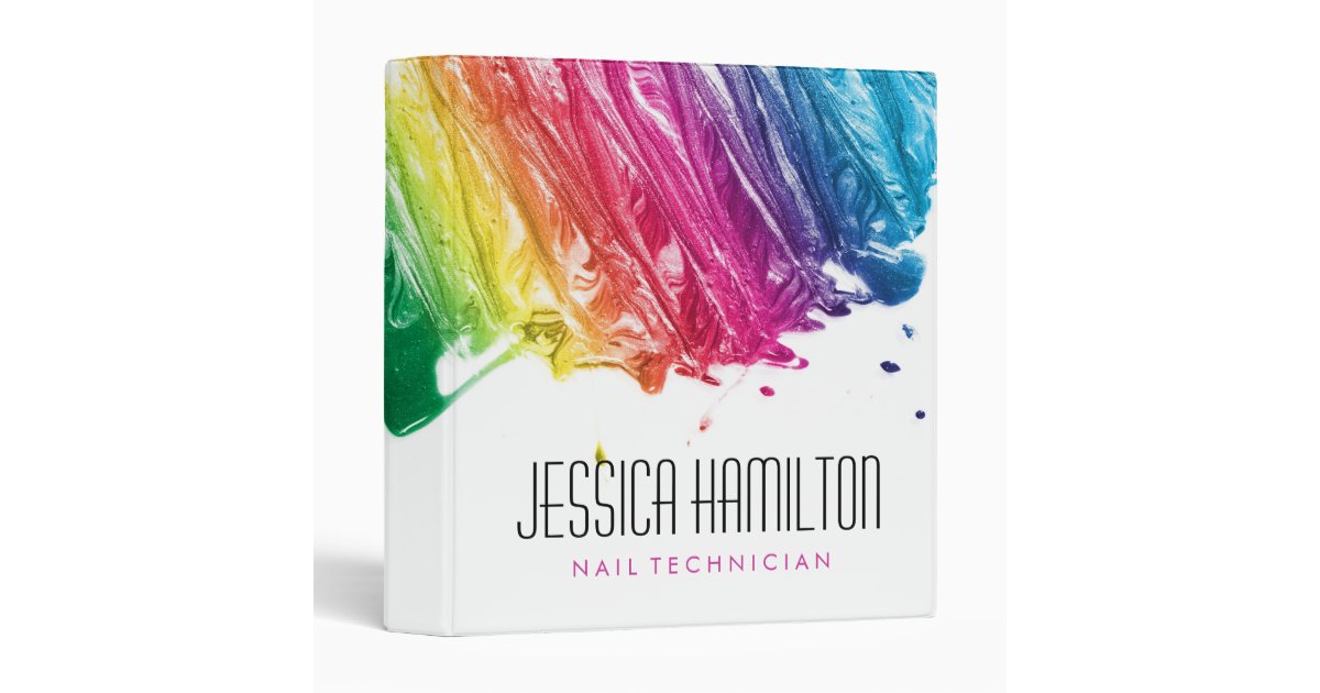 Nail Technician Portfolio Binder | Zazzle