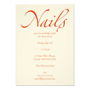 Nail Salon Invitations | Zazzle