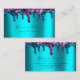 Nails Wax Epilation Depilation Navy Purple BluTeal Business Card | Zazzle