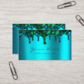 Nails Wax Epilation Depilation Ocean Green BluTeal Business Card | Zazzle