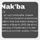 Nakba Meaning design Nakba Definition text Square Sticker | Zazzle