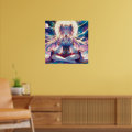 Namaste Anime Girl Meditating Poster | Zazzle