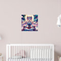 Namaste Anime Girl Meditating Poster | Zazzle