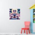 Namaste Anime Girl Meditating Poster | Zazzle