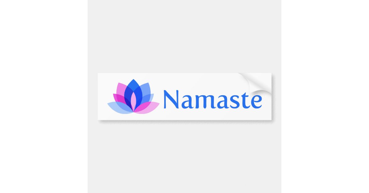 NAMASTE BUMPER STICKER | Zazzle