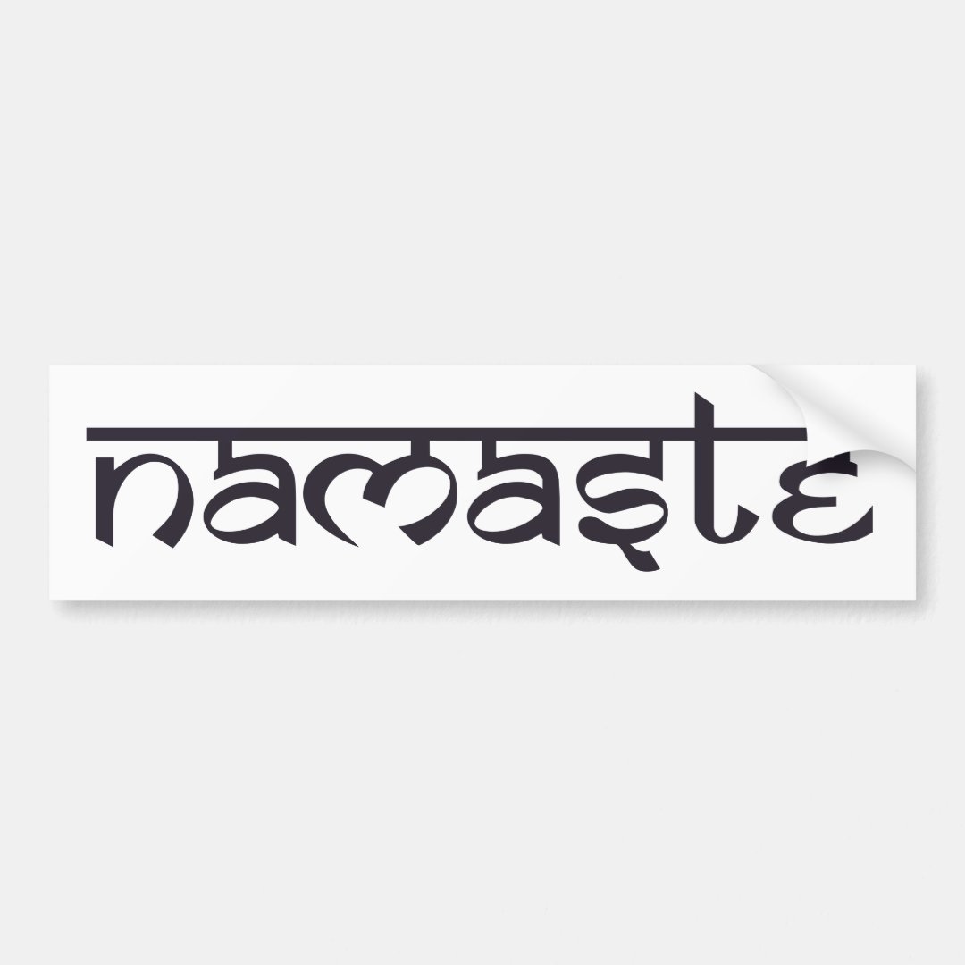 Namaste Bumper Sticker | Zazzle