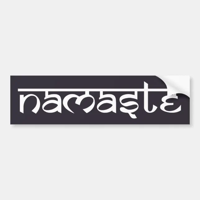 Namaste Bumper Sticker | Zazzle