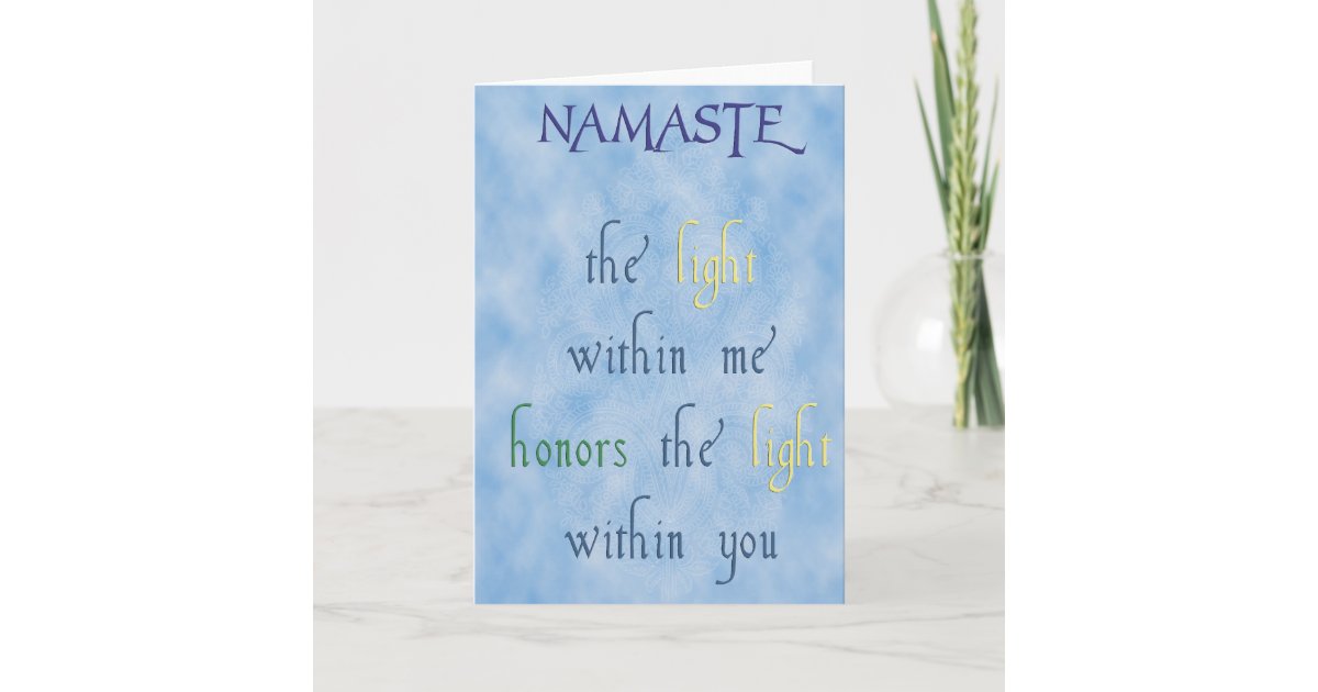 Namaste Greeting Card | Zazzle