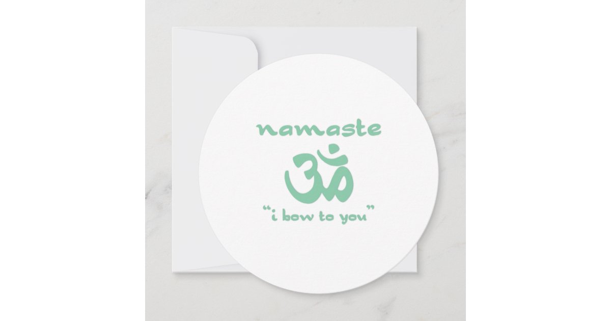 Namaste - I bow to you Invitation | Zazzle