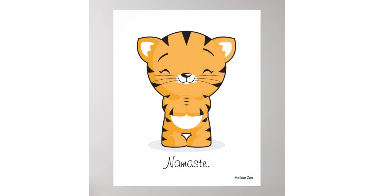 Namaste Kitten Poster | Zazzle
