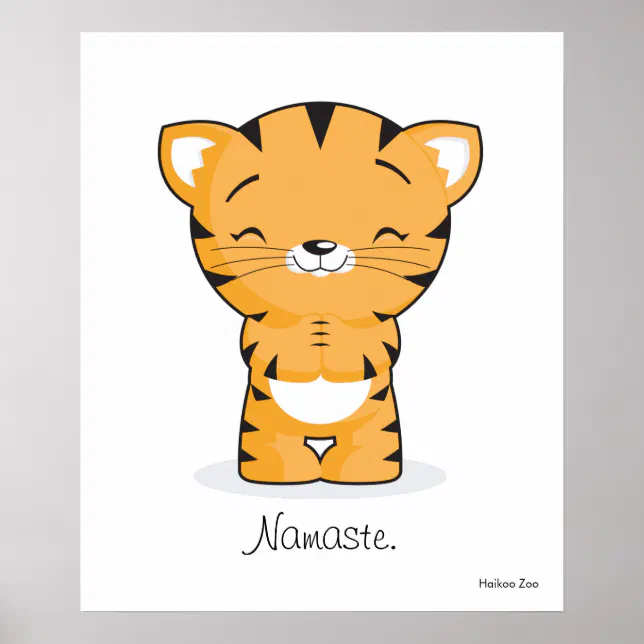 Namaste Kitten Poster | Zazzle