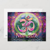 Namaste Peace Symbol Postcard | Zazzle