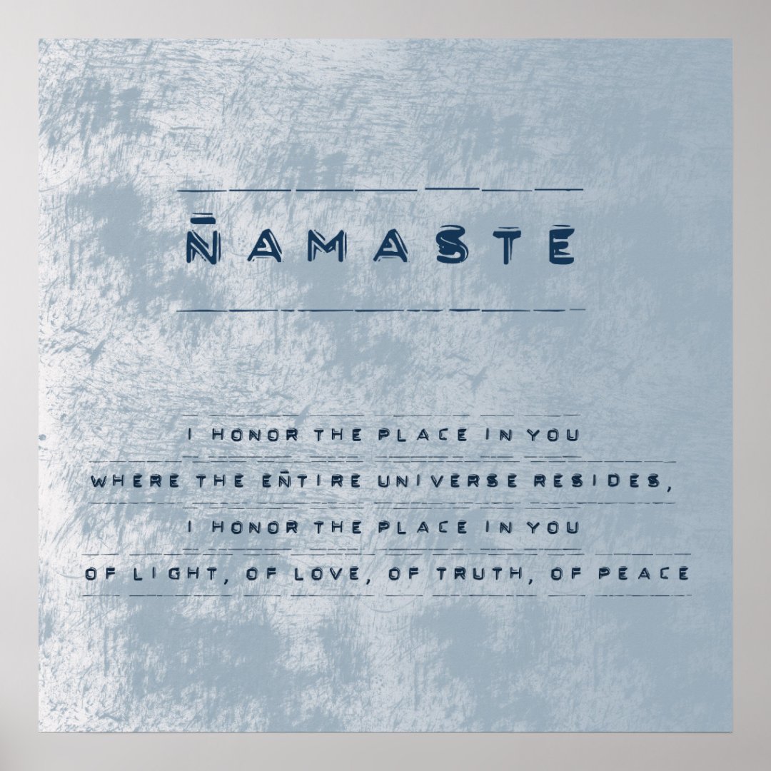 Namaste Poster | Zazzle