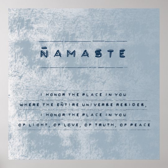 Namaste Poster | Zazzle.com