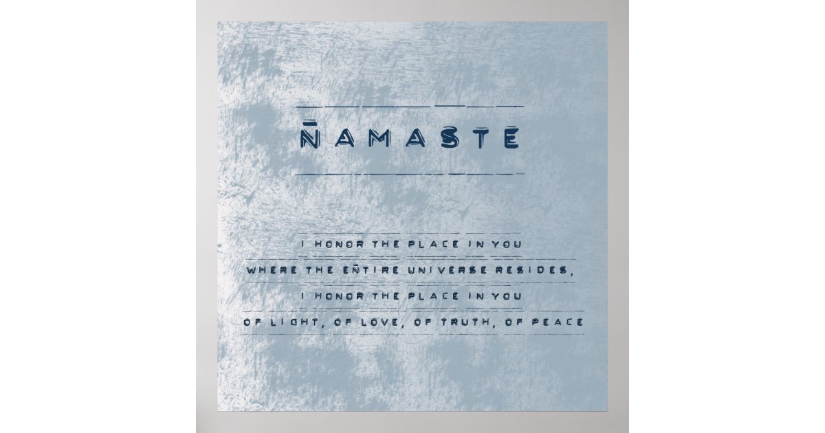 Namaste Poster | Zazzle